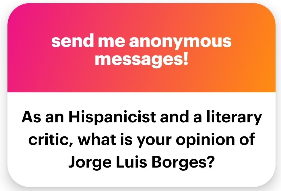 Q&A about Borges – Clarissa's Blog